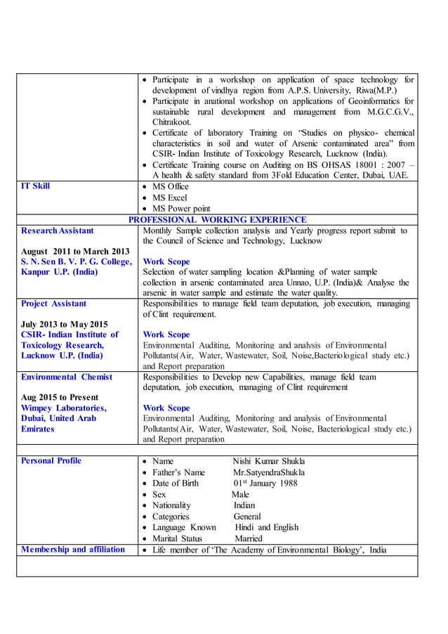 Nishi shukla cv | PDF