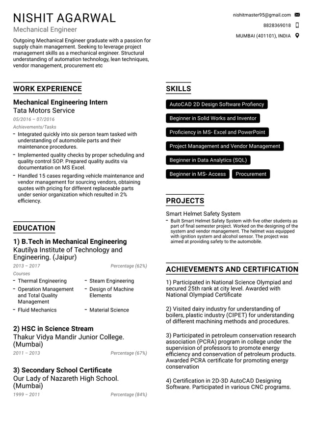 Nishit agarwal resume | PDF