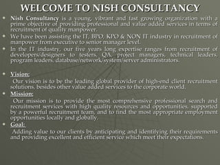Nish Profile | PPT