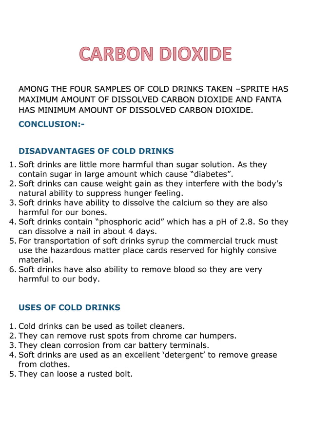 QUALITATIVE ANALYSIS OF DIFFERENT BRANDS OF COLD DRINKS AVAILABLE IN ...