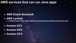 Developing Java Applications in AWS | PPTX