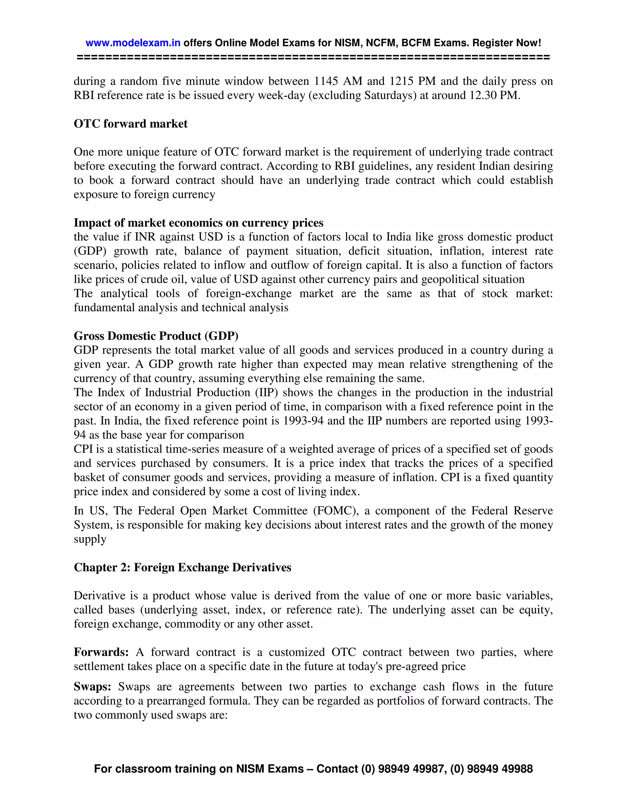NISM Currency Derivatives Mock Test and Study Material | PDF
