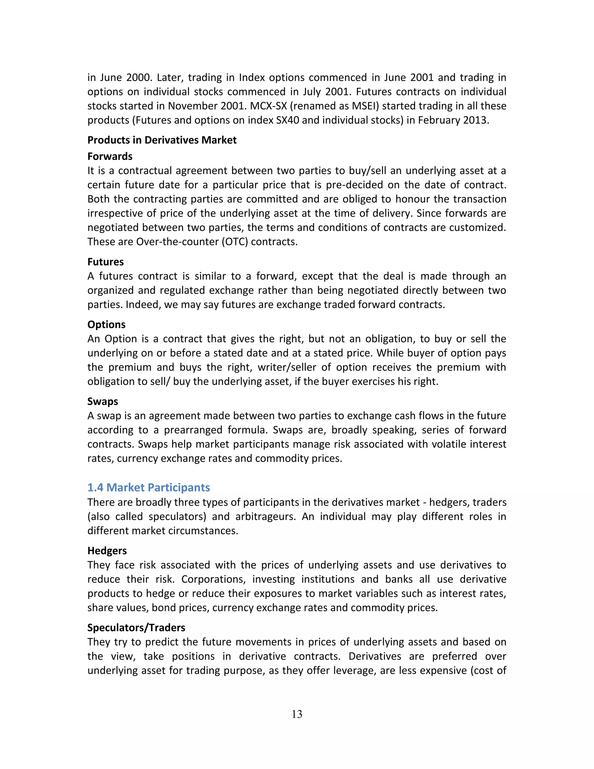 Nism series-viii-equity derivatives workbook | PDF