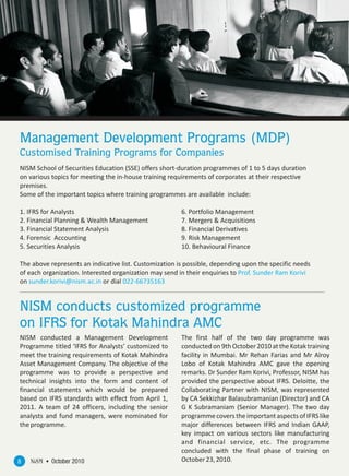 Nism Update October 2010 | PDF