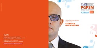 PGPSM Placement Brochure 2015-16, NISM | PDF