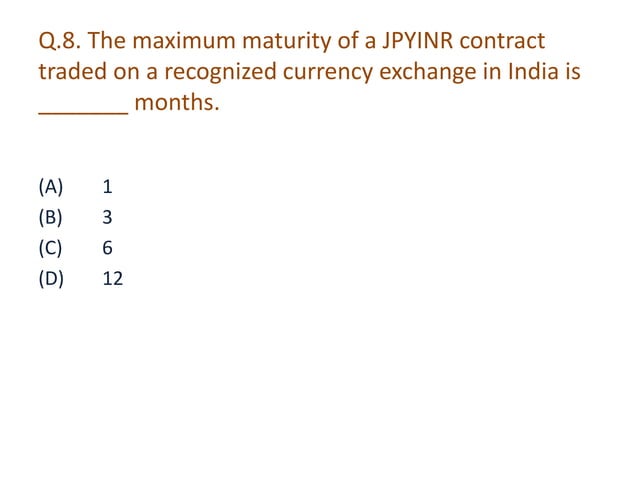 NISM Currency Derivatives Model Question Paper | PPTX | Stocks and ...