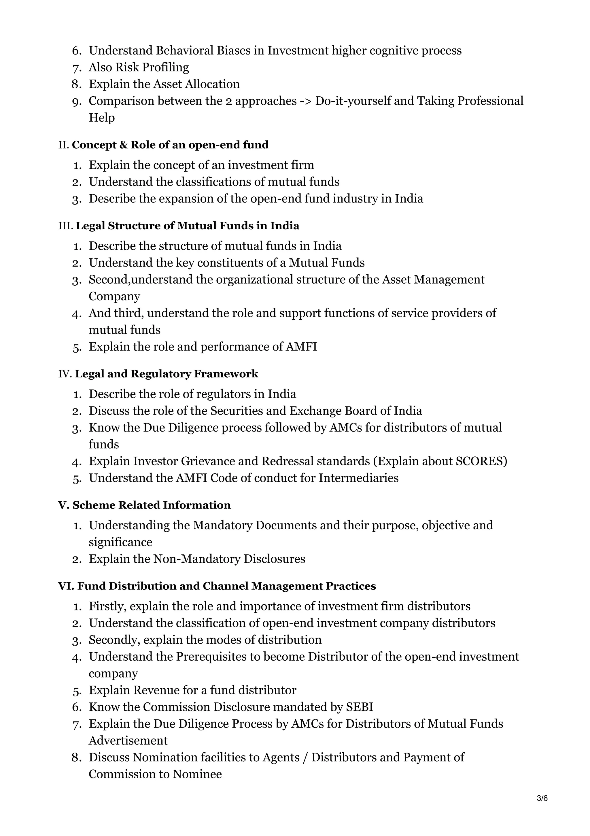 [NISM series-V] Mutual fund distributors certification examination | PDF
