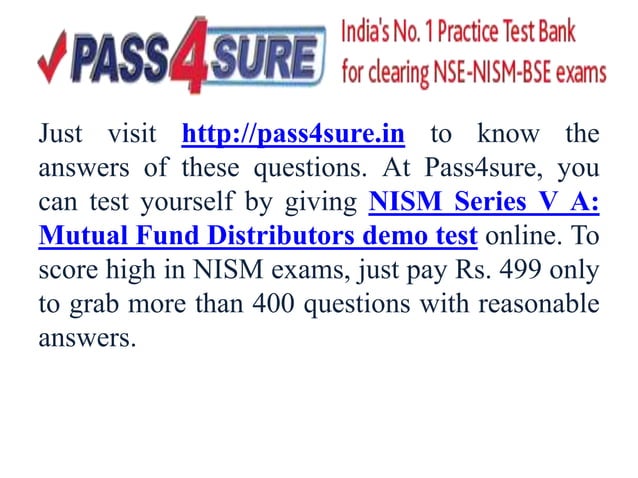 NISM Series V A - Mutual Fund Model Question Paper | PPTX | Mutual ...