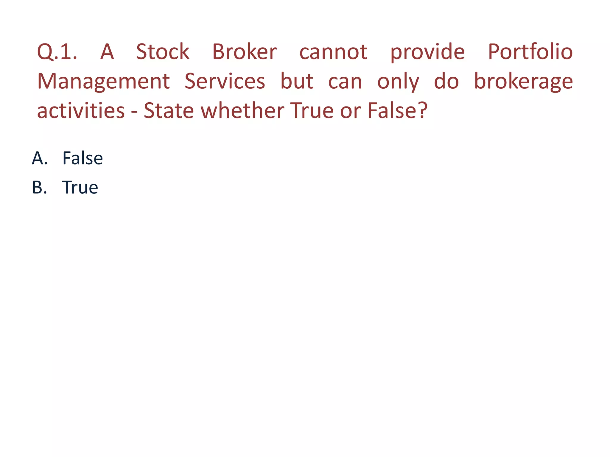 NISM Series VII - SORM Model Question Paper | PPTX