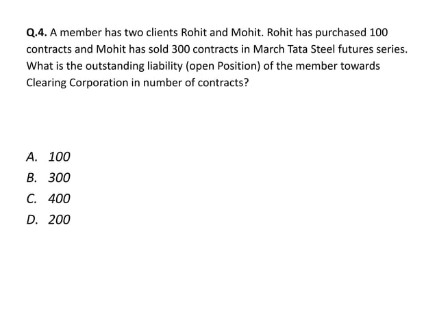 NISM Series VIII - Equity Derivatives Model Paper | PPTX | Stocks and ...