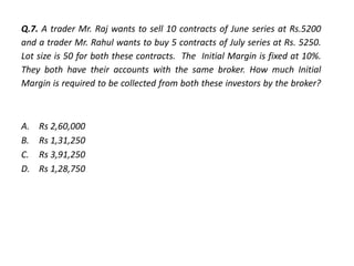 NISM Series VIII - Equity Derivatives Model Paper | PPTX