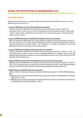 NISM Update Feb-Apr 2013 | PDF