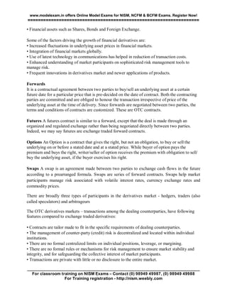 Nism viii notes | PDF