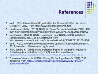 ISO/NISO | PPT