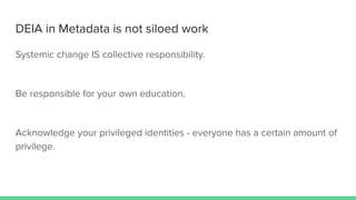 Perera "DEIA (Diversity, Equity, Inclusion, and Accessibility) and ...