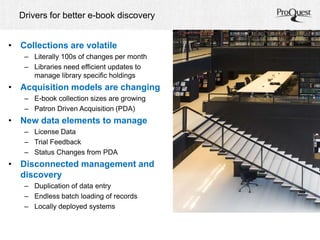 NISO/BISG Changing Standards Landscape: EBook Discovery and ...