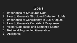 Mattingly "AI & Prompt Design: Structured Data, Assistants, & RAG" | PDF | Databases | Computer ...