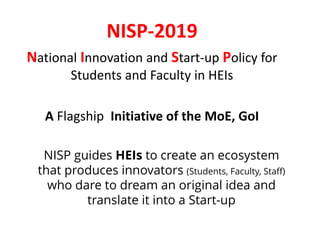 NISP SKUAST K tailored as SISP - a New policy | PDF