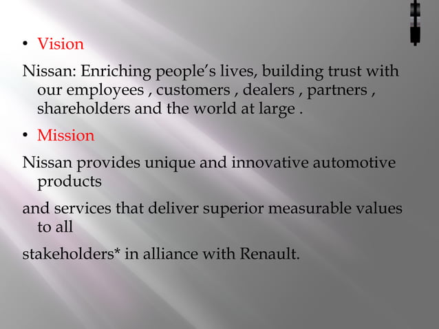Nissan | PPT | Automotive Industry | Industries