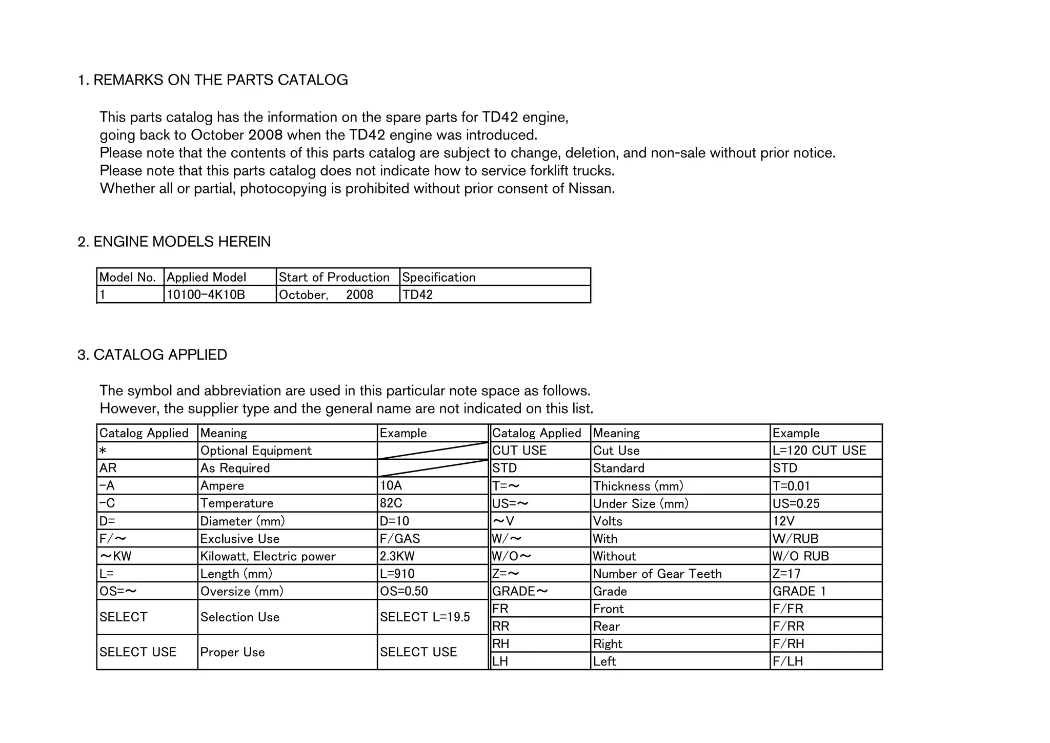 Nissan-TD42-Parts-manual(1).pdf reparacion datos tecnicow | PDF