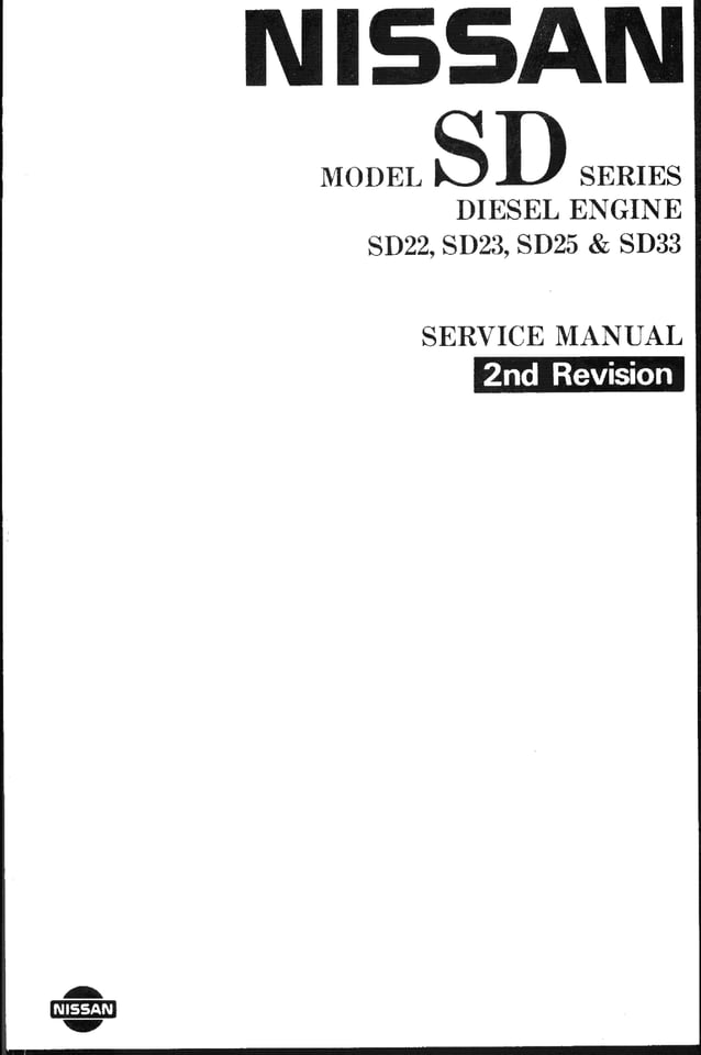 Nissan diesel engines_sd22_sd23_sd25_sd33 | PDF