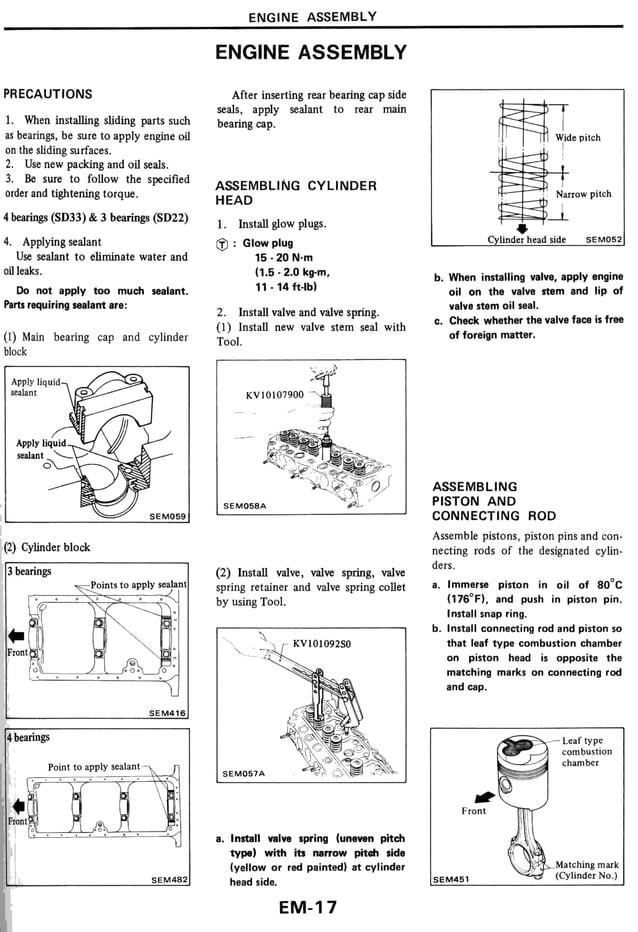 Nissan diesel engines_sd22_sd23_sd25_sd33 | PDF