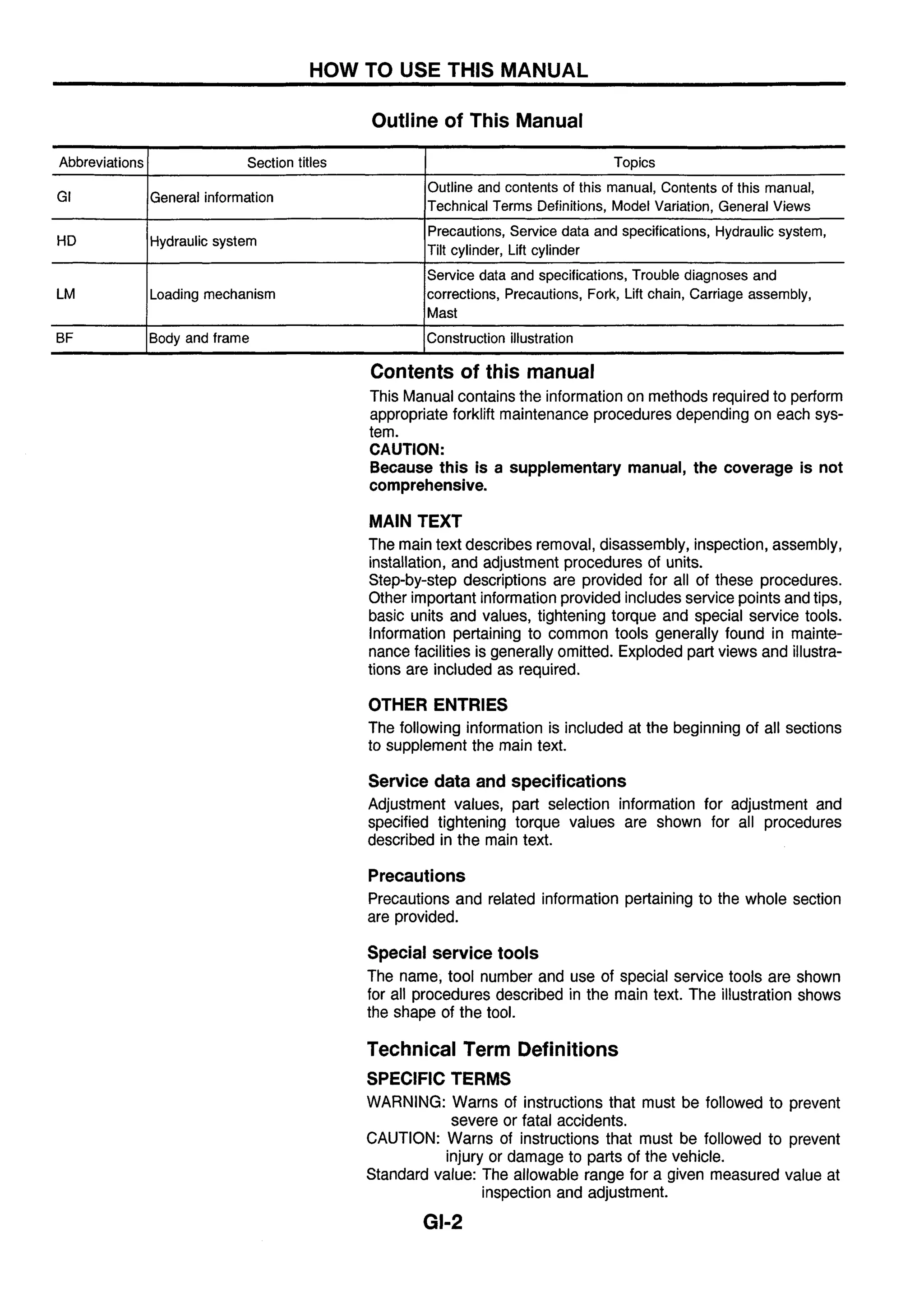 Nissan forklift electric n01 series service repair manual | PDF