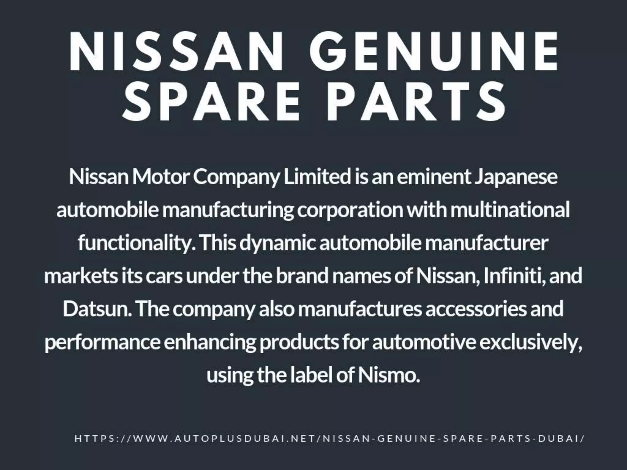 Nissan genuine spare parts | PPTX