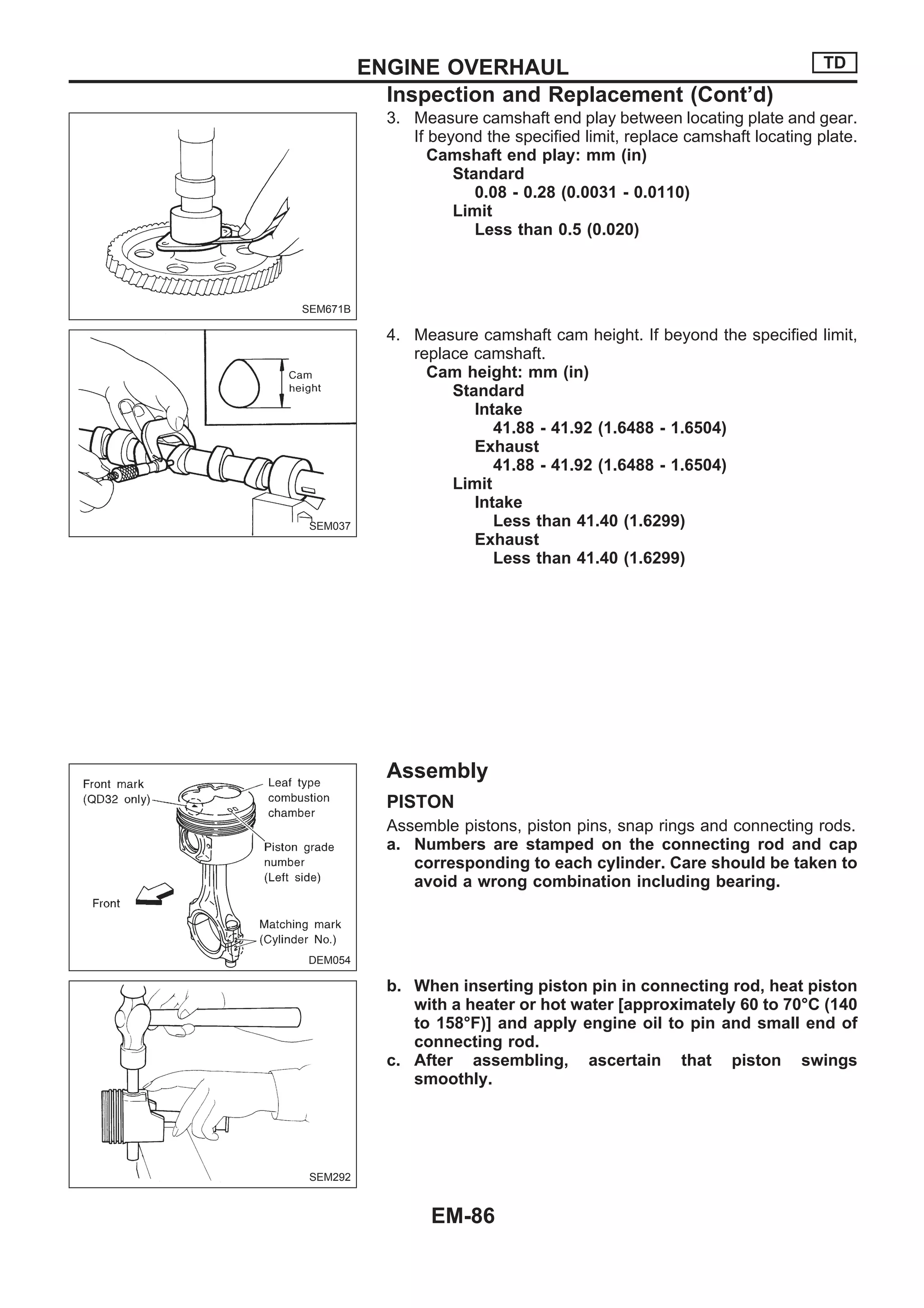 Nissan qd32 engine_service_manual | PDF