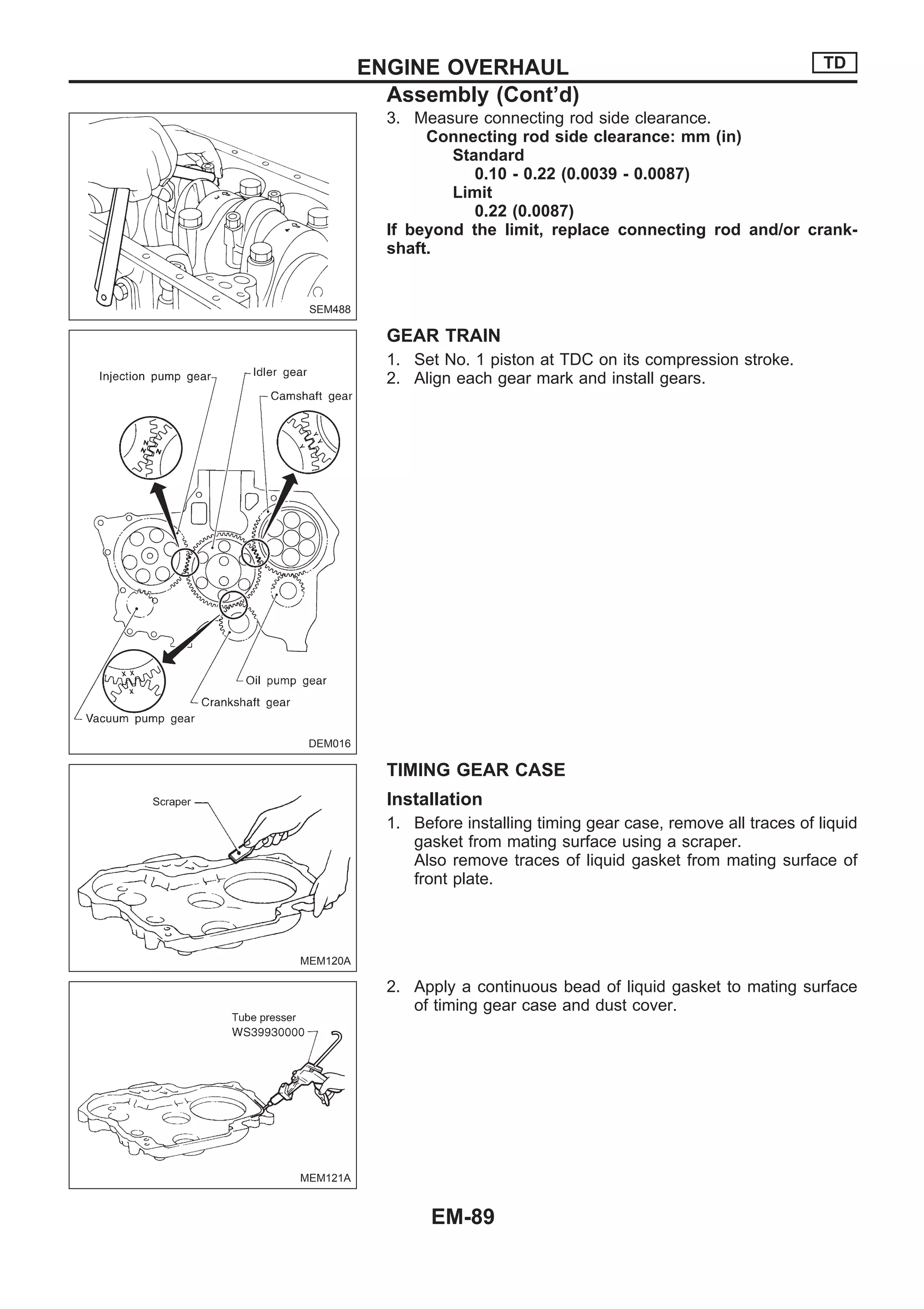 Nissan qd32 engine_service_manual | PDF