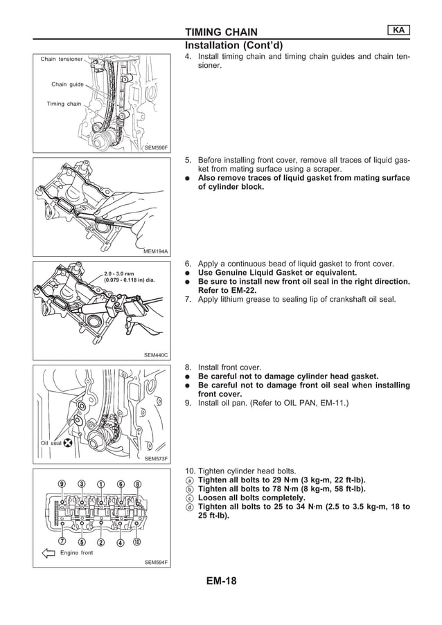 Nissan qd32 engine_service_manual | PDF