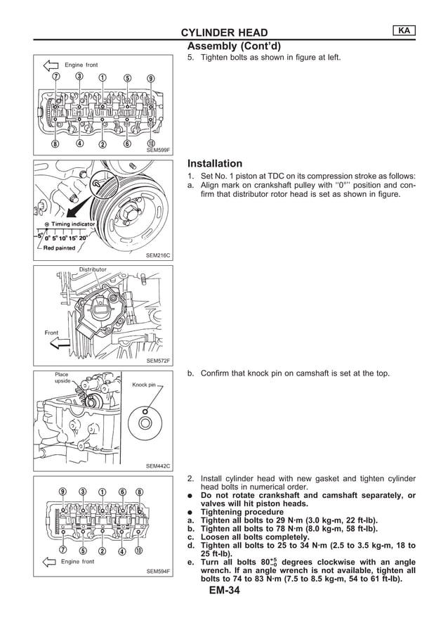 Nissan qd32 engine_service_manual | PDF