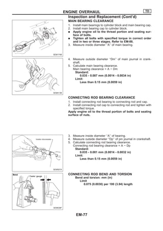 Nissan qd32 engine_service_manual | PDF