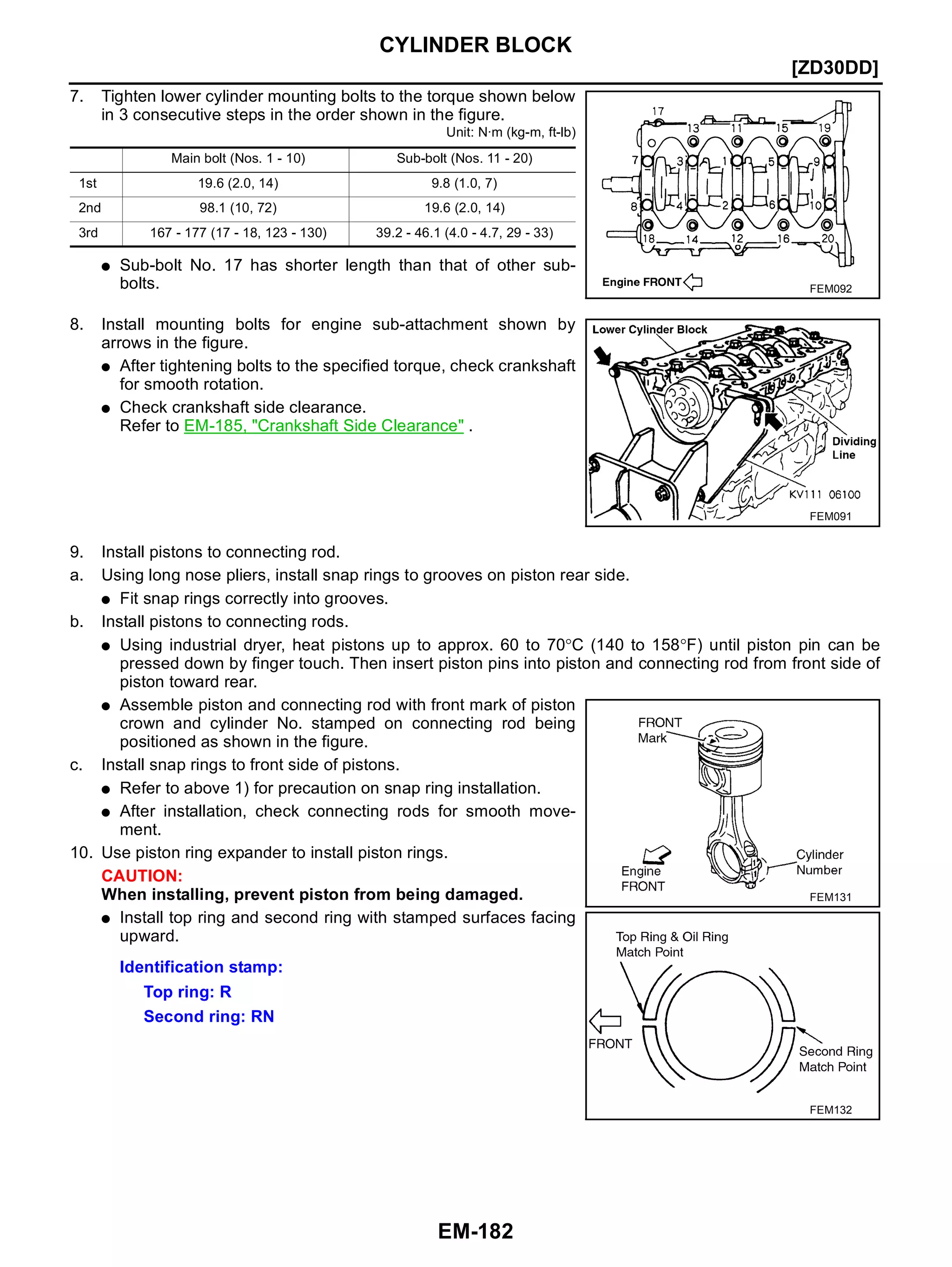 Nissan zd30 dd_and_ka24de_engines_service_manual | PDF