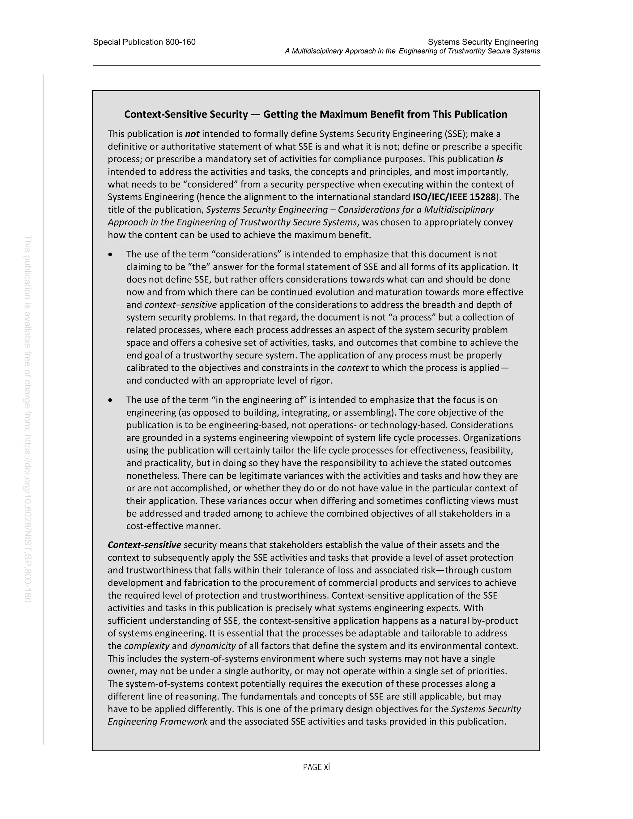 NIST releases SP 800-160 Multi-discplinary approach to cybersecurity | PDF