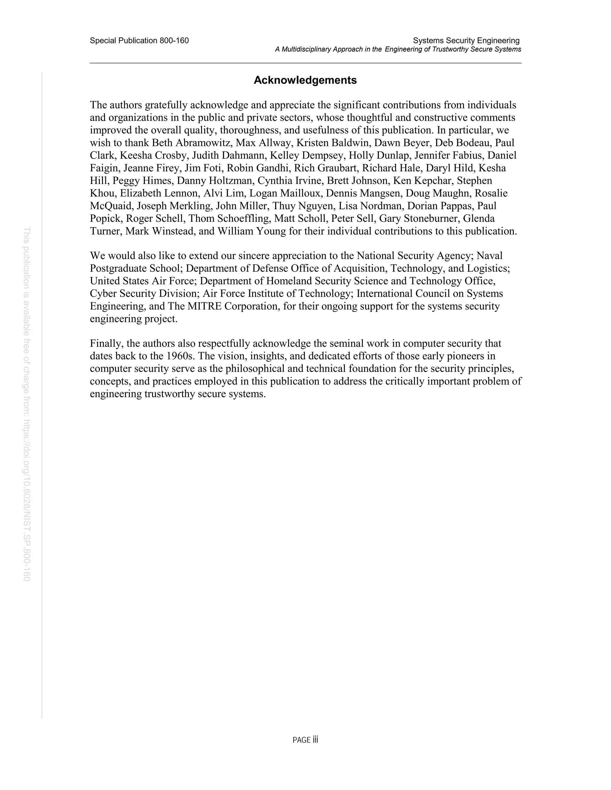 NIST releases SP 800-160 Multi-discplinary approach to cybersecurity | PDF