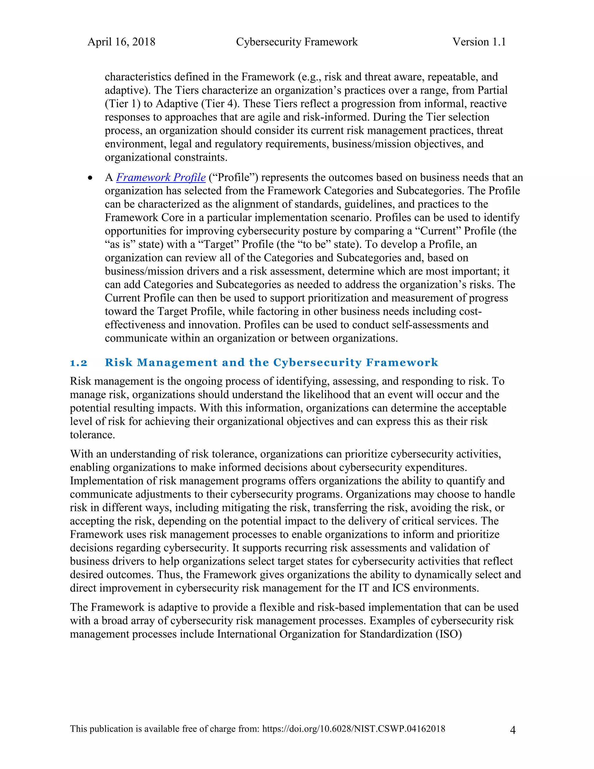 Framework for Improving Critical Infrastructure Cybersecurity - Nist.…