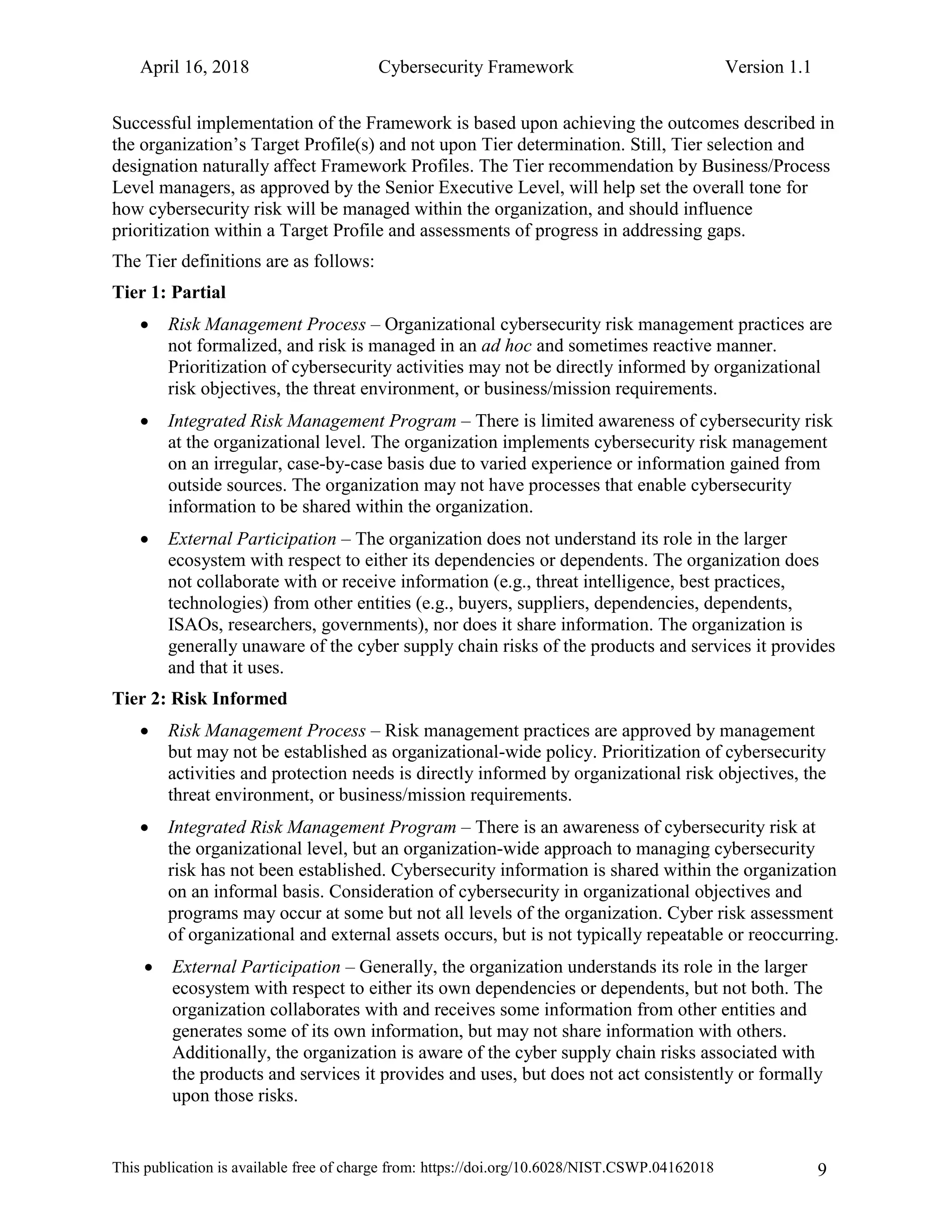 Framework for Improving Critical Infrastructure Cybersecurity - Nist.…