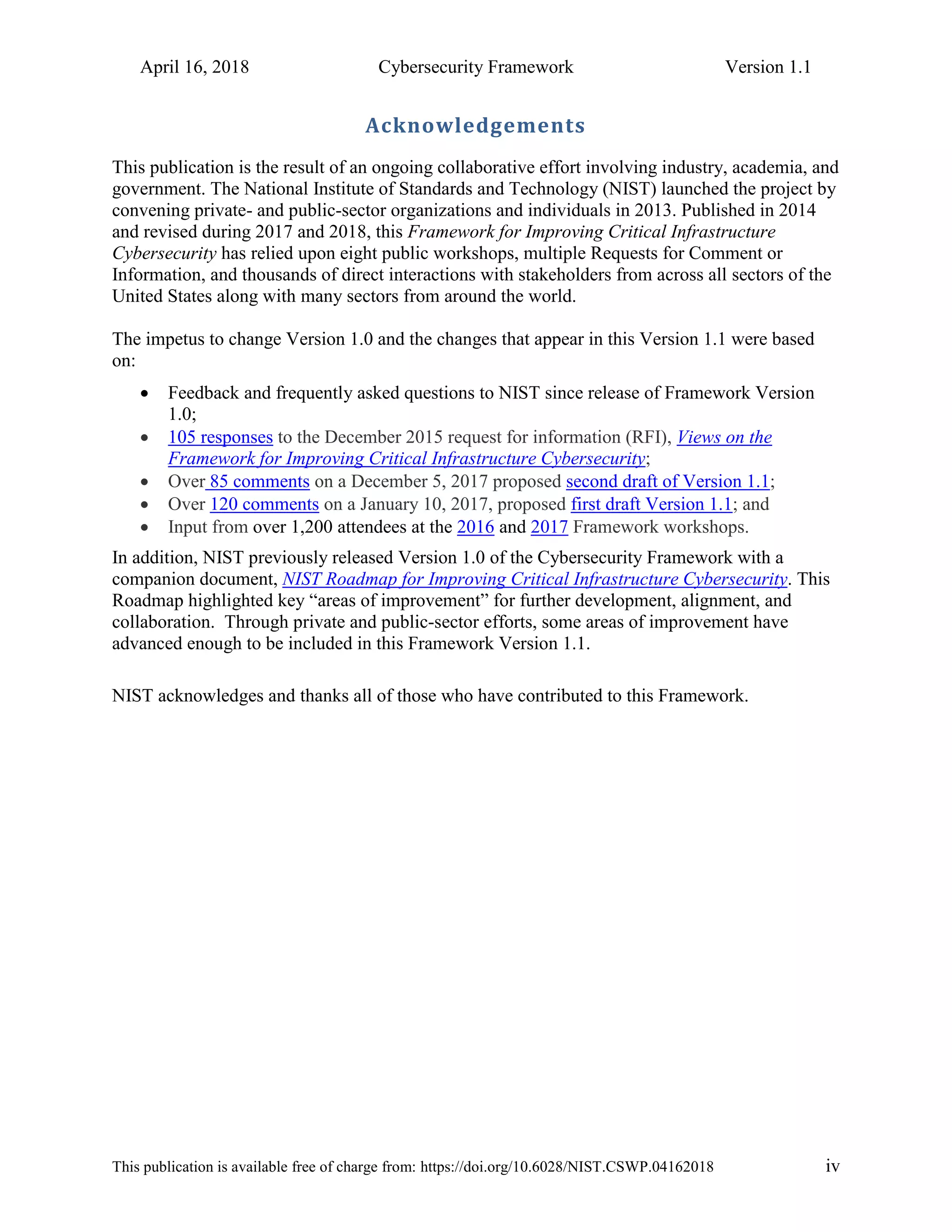 Framework for Improving Critical Infrastructure Cybersecurity - Nist.…