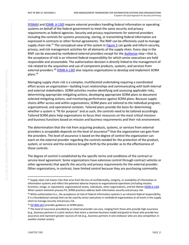 National Institute of Standards and Technology (NIST) Risk Management ...