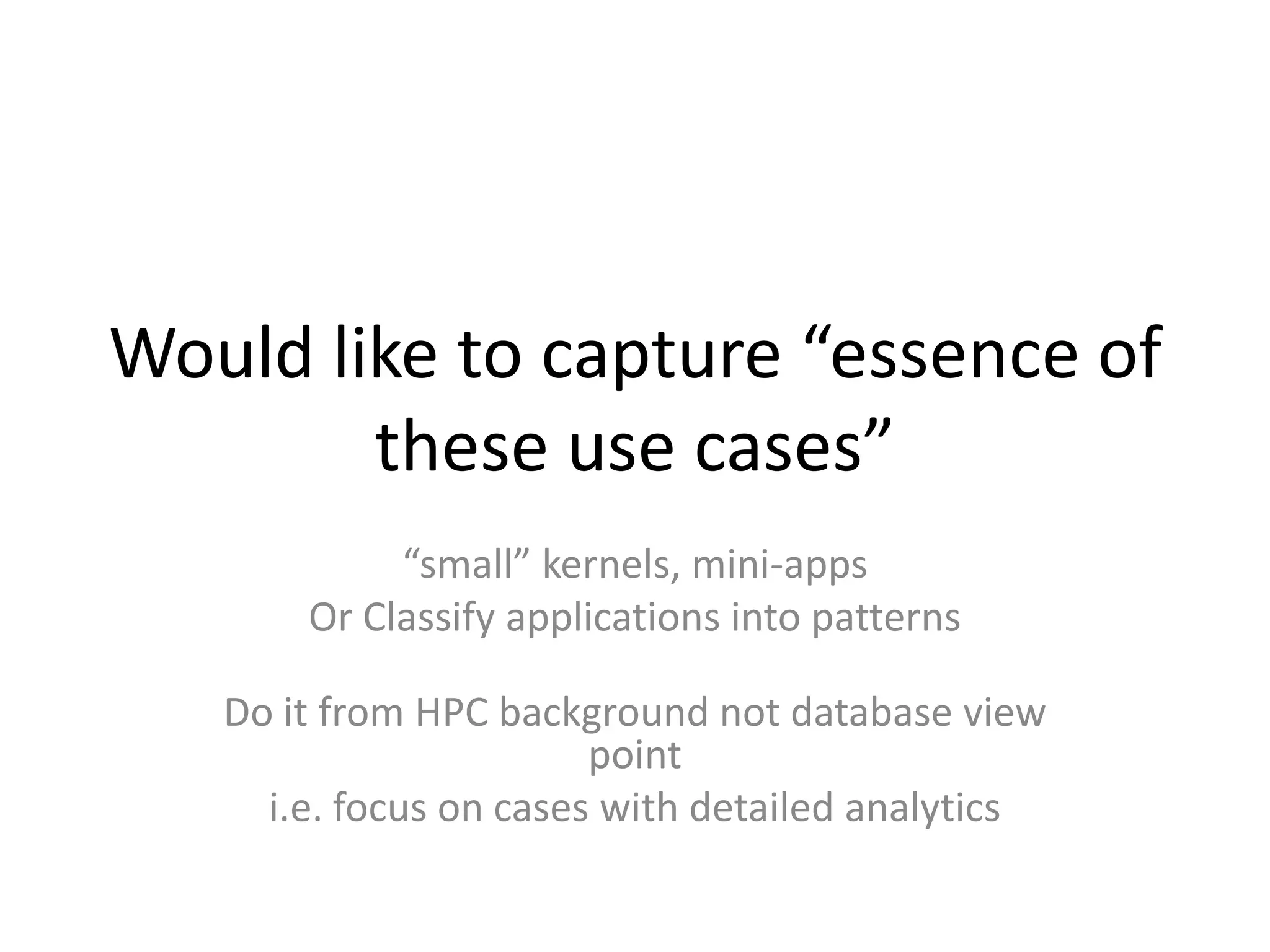 Classification of Big Data Use Cases by different Facets | PPT
