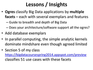 Classification of Big Data Use Cases by different Facets | PPT