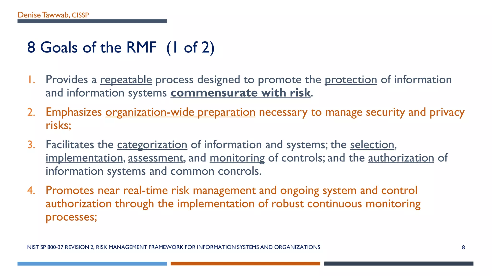 Understanding the NIST Risk Management Framework: 800-37 Rev. 2 | PDF