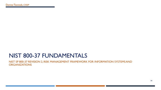 Understanding the NIST Risk Management Framework: 800-37 Rev. 2 | PDF