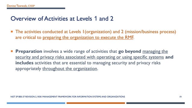Understanding the NIST Risk Management Framework: 800-37 Rev. 2 | PDF