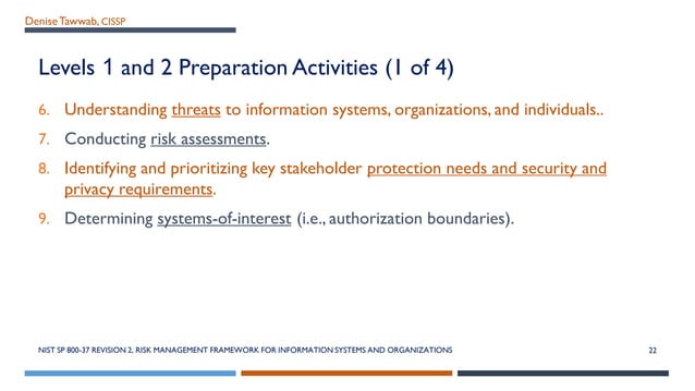 Understanding the NIST Risk Management Framework: 800-37 Rev. 2 | PDF