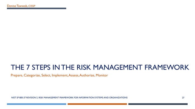 Understanding the NIST Risk Management Framework: 800-37 Rev. 2 | PDF
