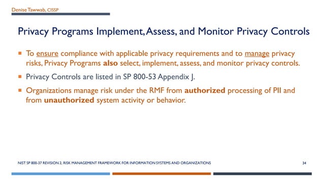 Understanding the NIST Risk Management Framework: 800-37 Rev. 2 | PDF