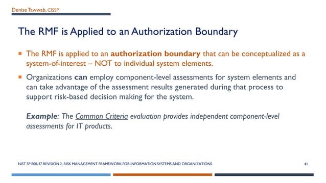 Understanding the NIST Risk Management Framework: 800-37 Rev. 2 | PDF