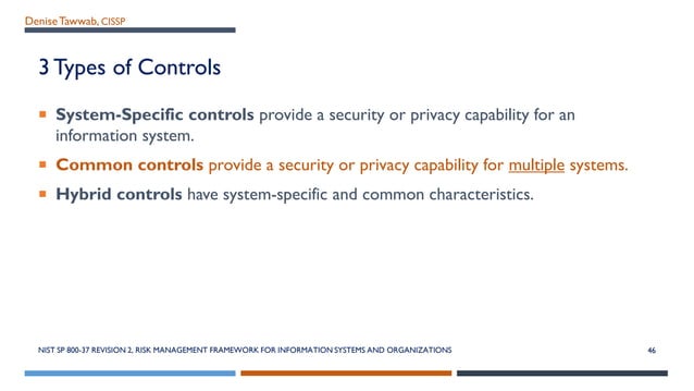 Understanding the NIST Risk Management Framework: 800-37 Rev. 2 | PDF